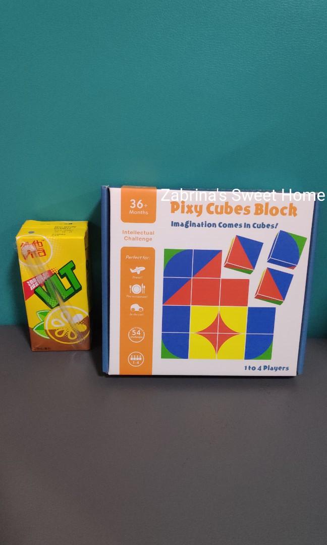 (全英文版) Pixy cubes Block (玩轉彩色立方體積木) 空間思維辨圖遊戲, 興趣及遊戲, 玩具 & 遊戲類 - Carousell