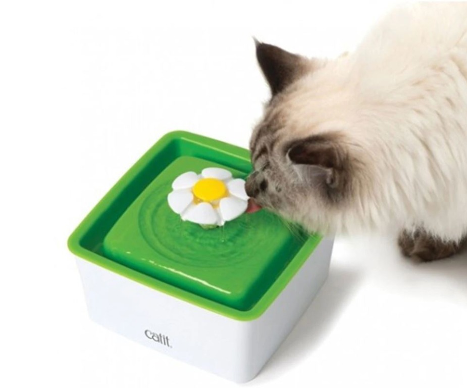 Catit® Mini Flower Fountain Cat Water Fountain (1.5L), Pet Supplies ...
