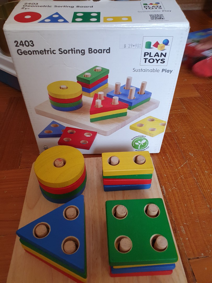 Colourful Geometric Sorting Board, Babies & Kids, Baby Nursery & Kids Furniture, Kids' Tables ...
