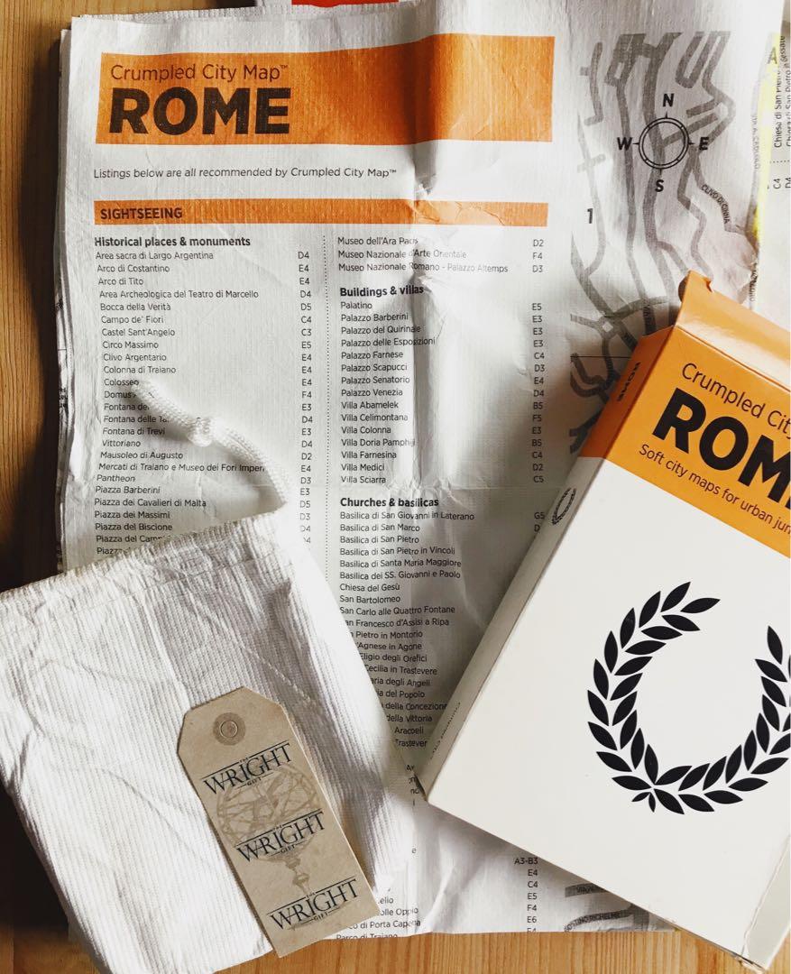 Crumpled Map ™️ ROME - Soft City Maps for Urban Jungles, Hobbies & Toys ...