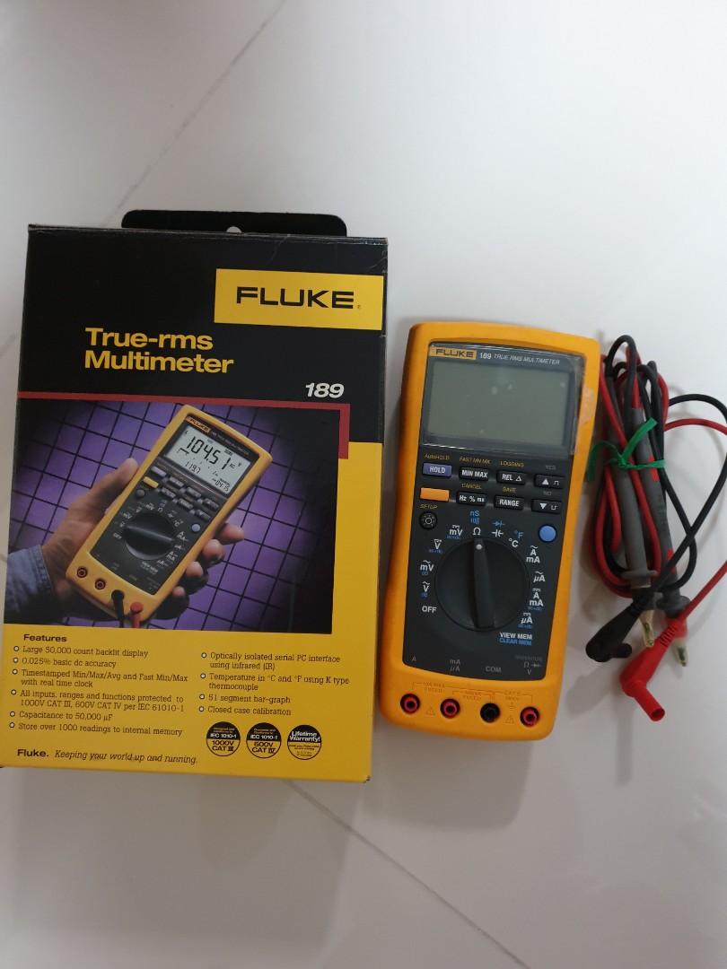 Digital Multimeter Fluke 189, Health & Nutrition, Health Monitors ...