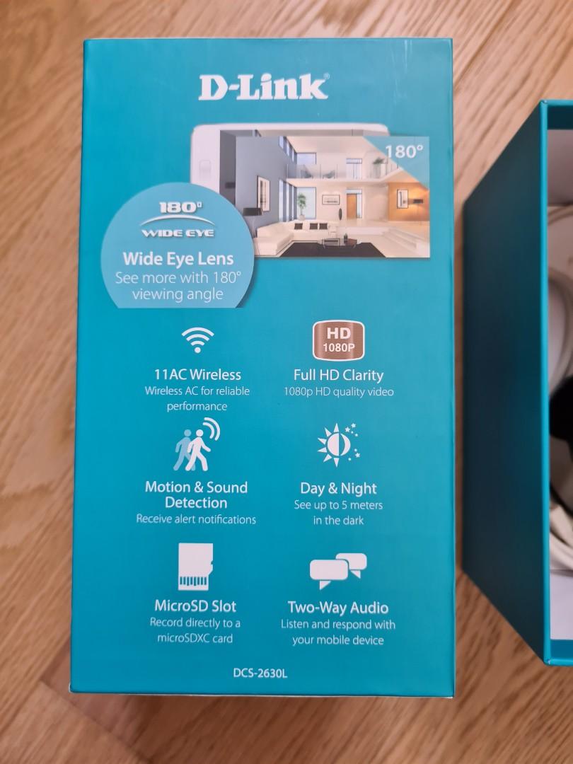 D-Link Full HD 180° Ultra-Wide View Wi-Fi Camera, Furniture & Home ...