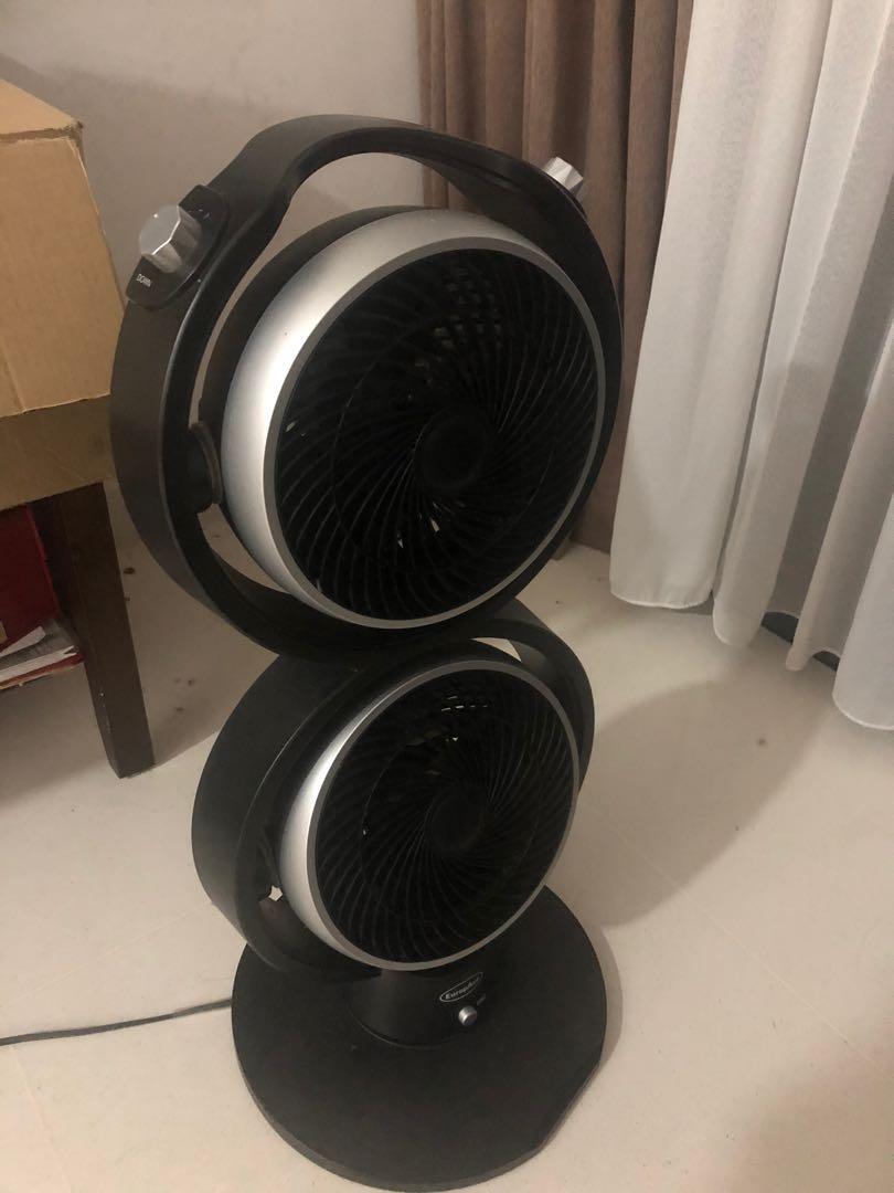 EuropAce Dual Turbo Oscillating Electric fan, Furniture & Home Living ...