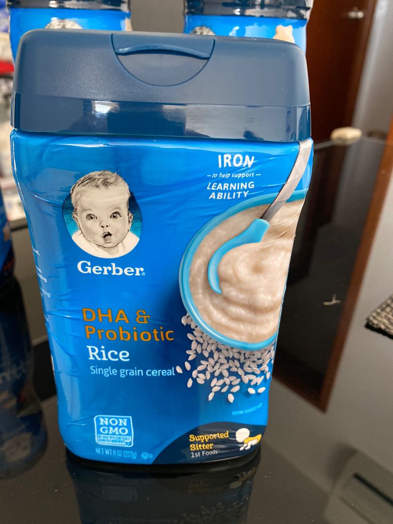 Gerber Rice with Probiotic, Babies & Kids, Nursing & Feeding, Weaning ...
