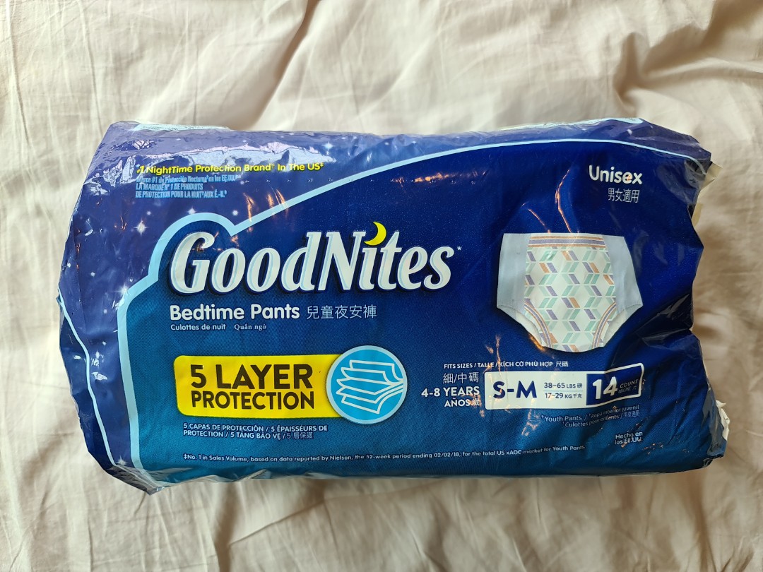 GoodNites Bedtime Pants, Babies & Kids, Bathing & Changing, Diapers ...