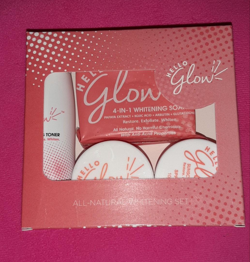 Hello Glow Natural Whitening Rejuvenating Set, Beauty & Personal Care ...