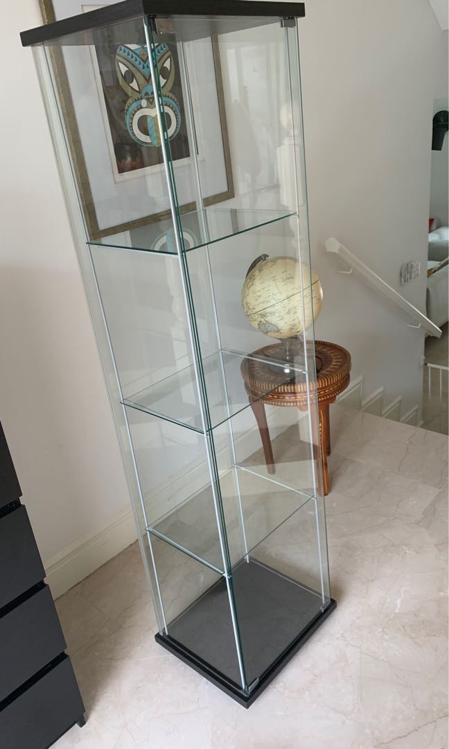 Ikea Glass display Cabinet, Furniture & Home Living, Furniture, Shelves ...
