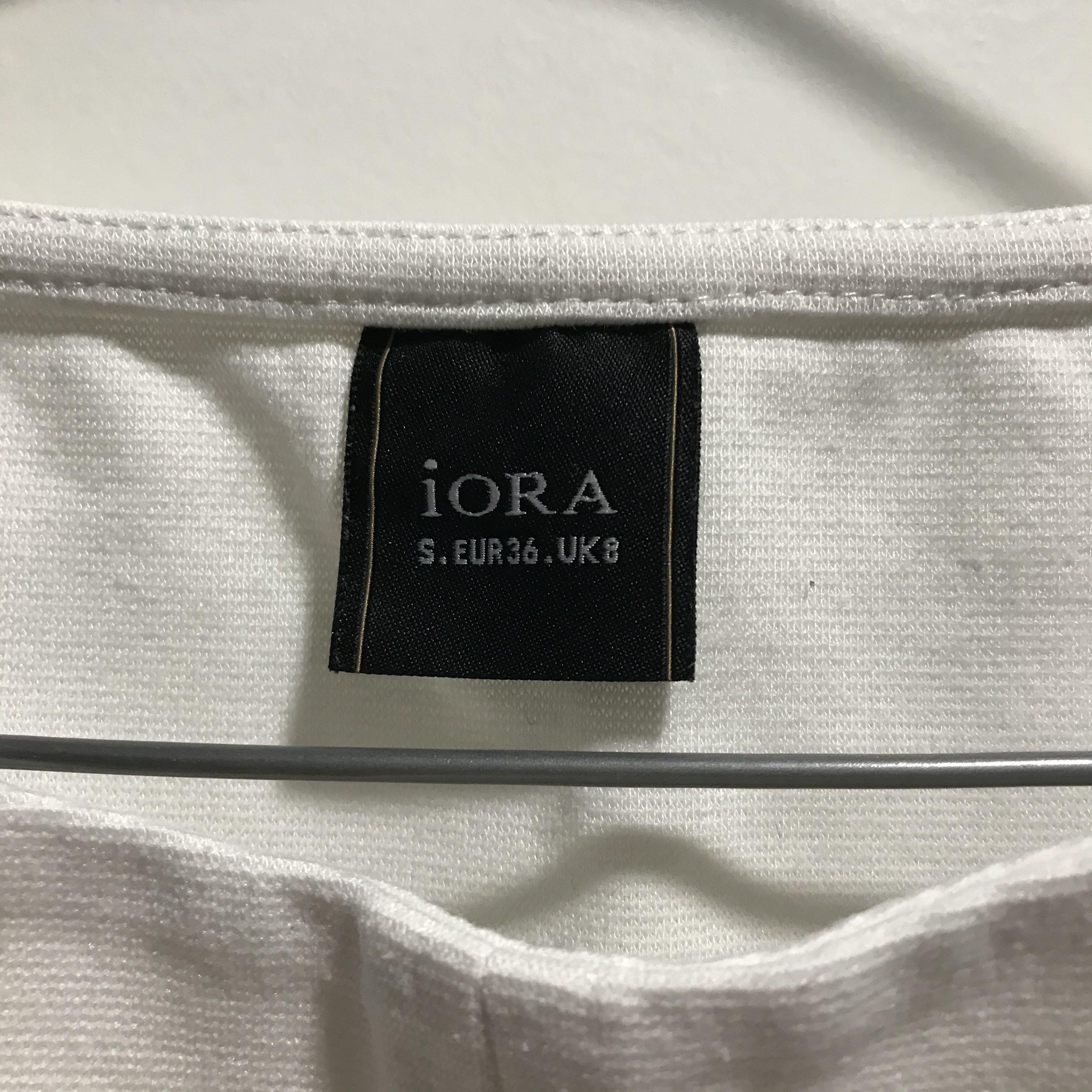 iORA White Top, Women's Fashion, Tops, Blouses on Carousell
