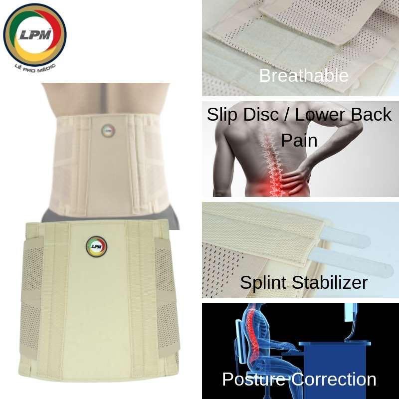 LPM Lumbar Support Elastic Posture Corrector - Pelvic Tilt and Slip ...