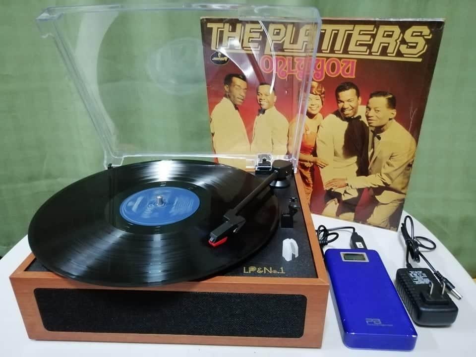 LP&No.1 Classic Retro Wooden Style Turntable with Cover Vinyl Record ...