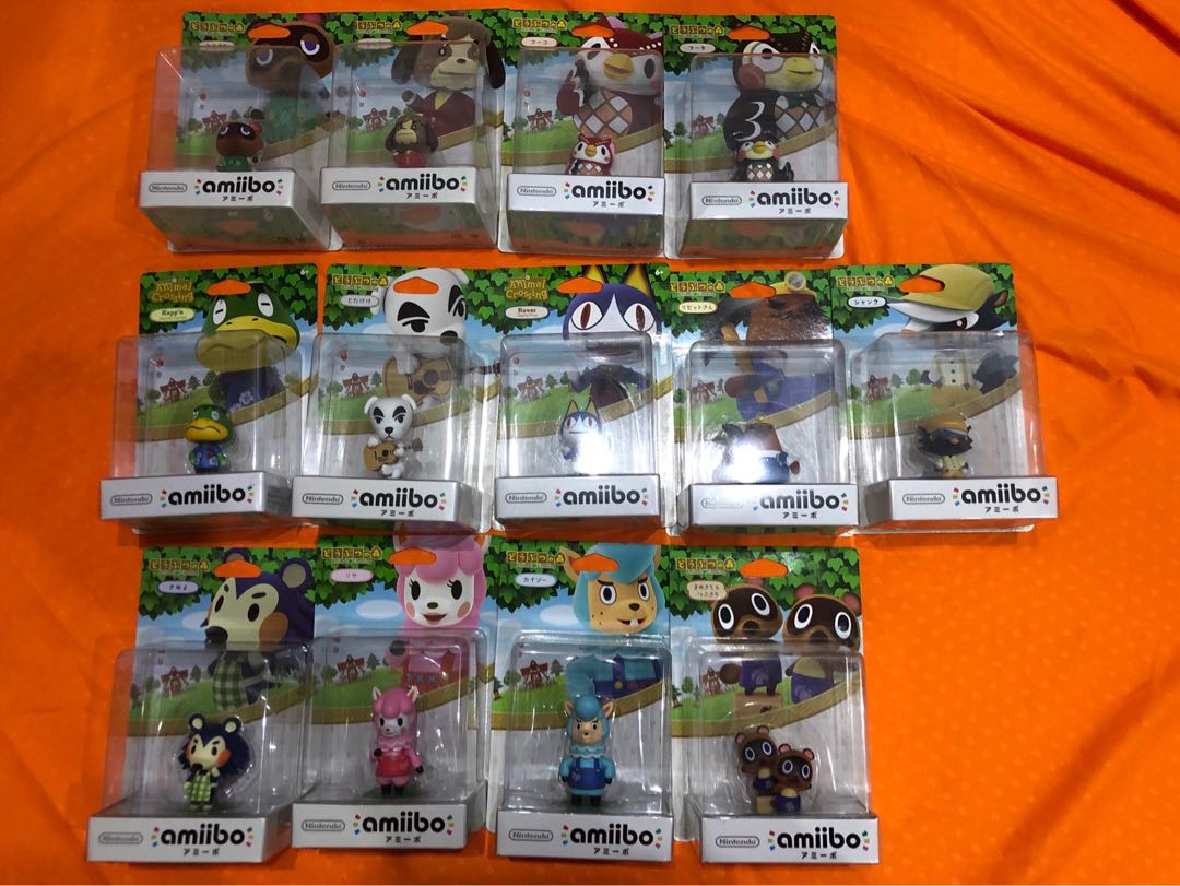 Nintendo Animal Crossing Switch Amiibo Set of 13 Figures Tom Nook K K ...