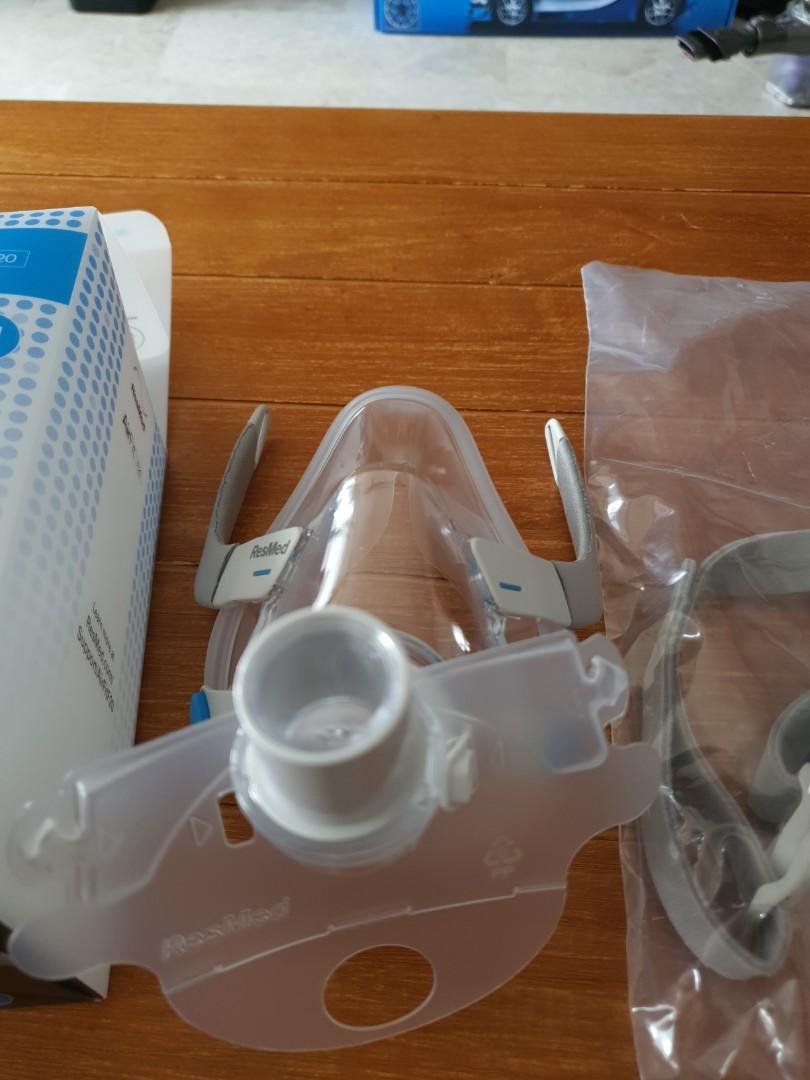 Resmed Airfit F20 full face CPAP machine mask (M size), Assistive ...