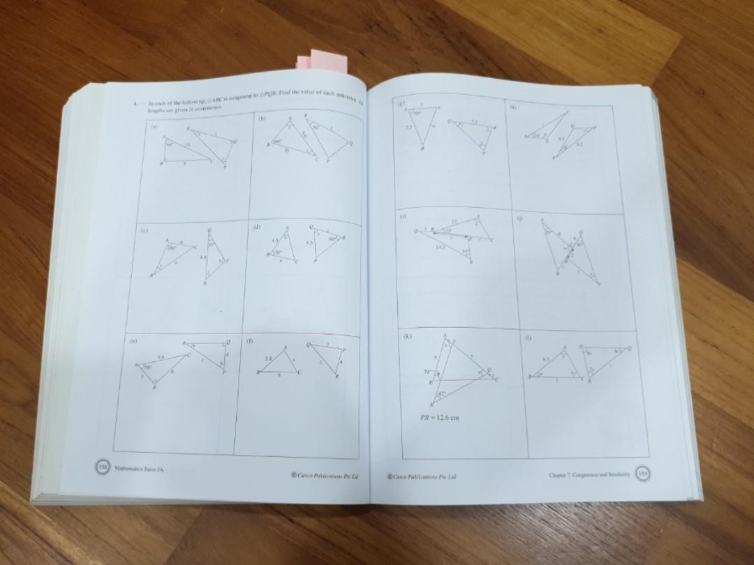 Secondary 2 Math Workbook/Exercise book, Hobbies & Toys, Books ...