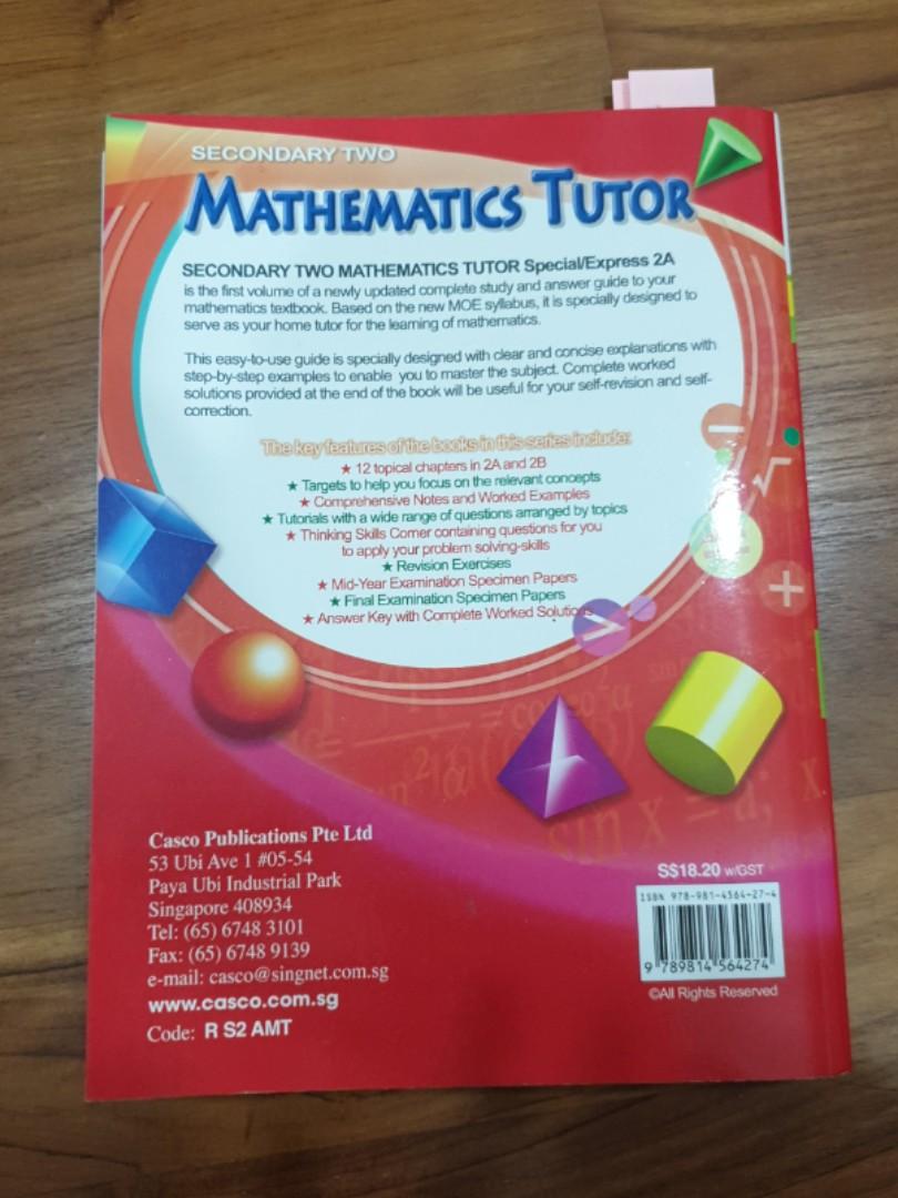 Secondary 2 Math Workbook/Exercise book, Hobbies & Toys, Books ...