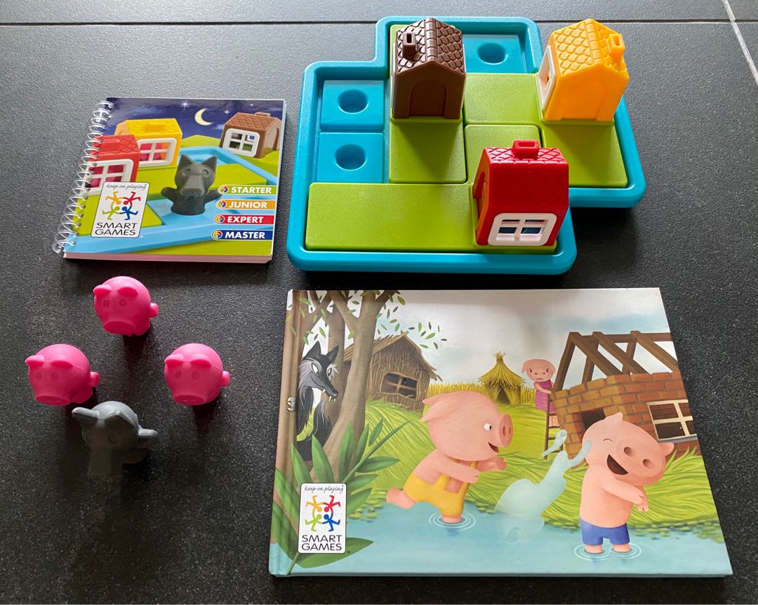 Smart Games - Three Little Piggies Deluxe, Hobbies & Toys, Toys & Games ...