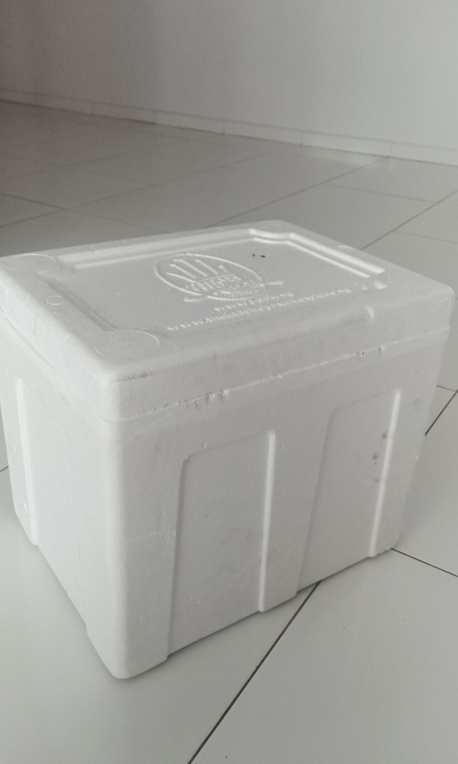 Styrofoam Ice Cooler Box, Food & Drinks, Local Eats on Carousell