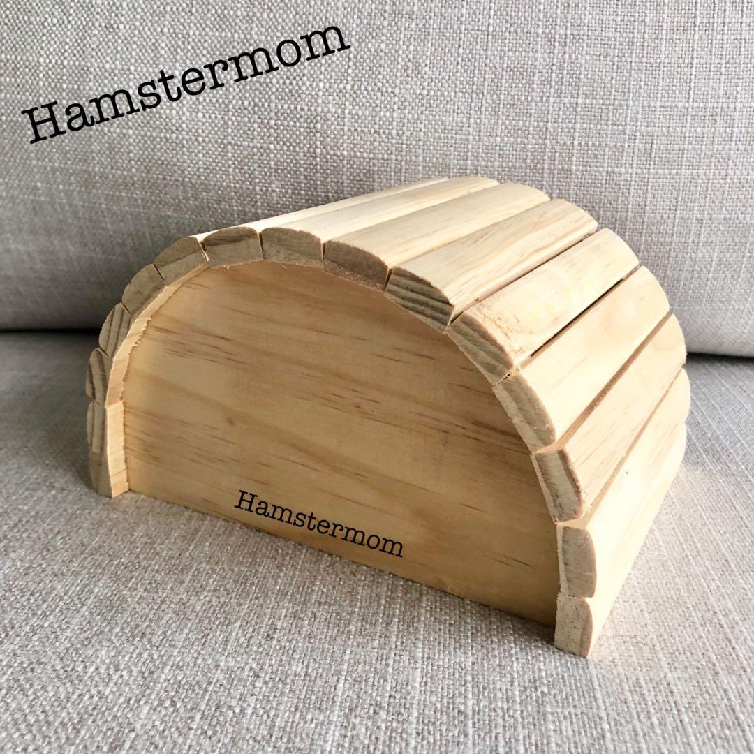 Syrian Hamster Dome Wooden House Hideout, Pet Supplies, For Small ...