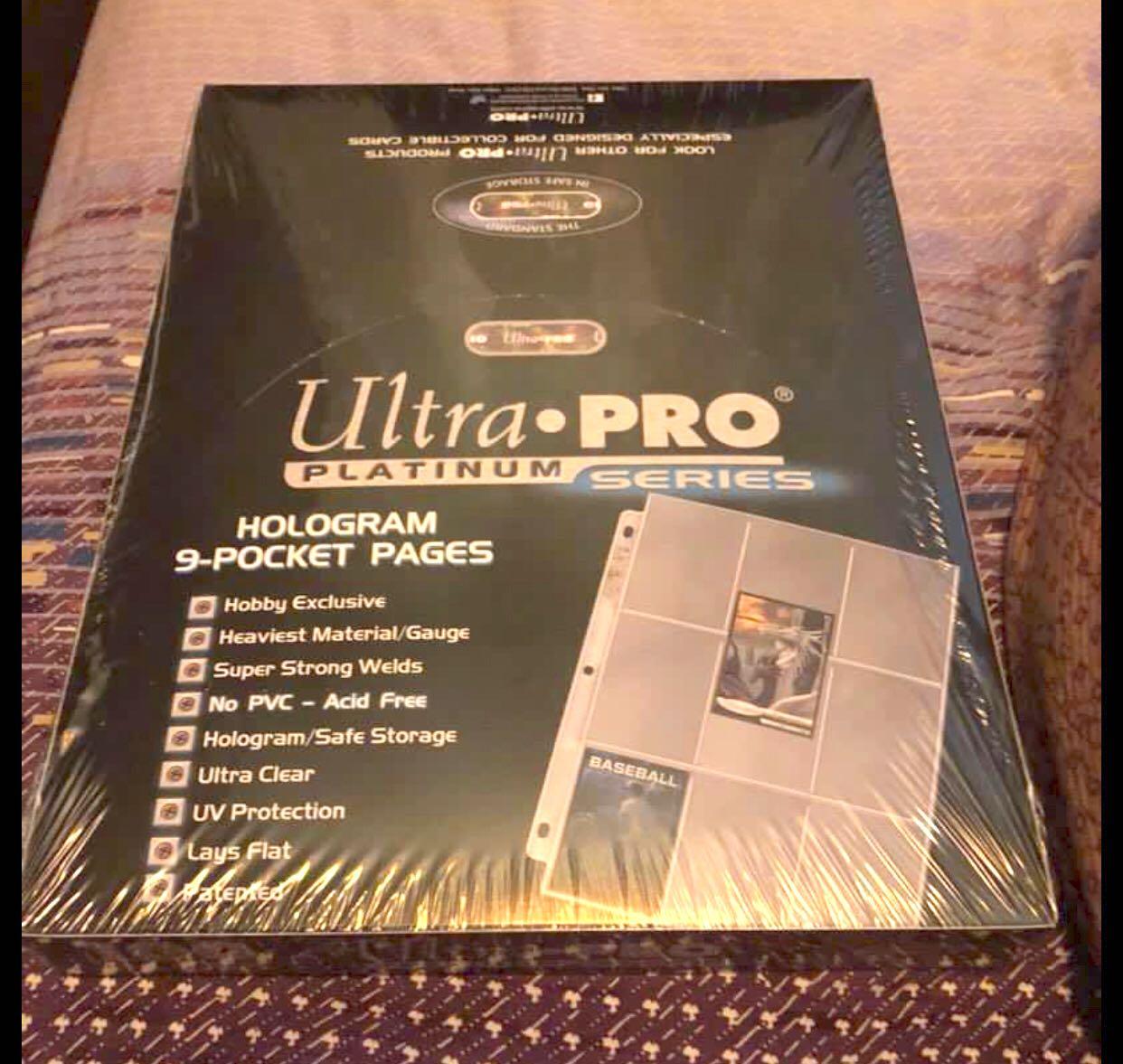 Ultra Pro platinum series 9-pocket card protector sheet, Hobbies & Toys ...