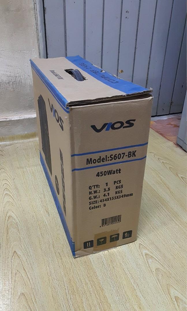 Vios Model s607-BK Matx Case with sfx 500w Power supply, Computers ...