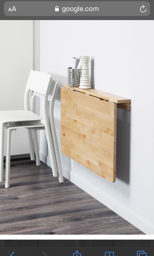 Wall fixing table, Furniture & Home Living, Furniture, Other Home ...