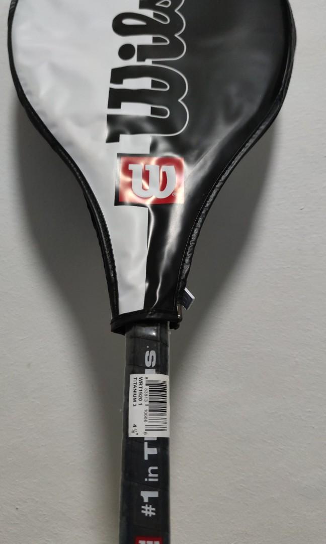 Wilson Titanium 3 Tennis Racket, Sports Equipment, Sports & Games ...