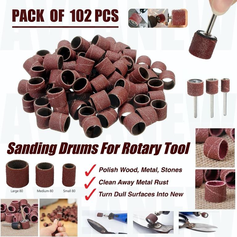 102 Pcs Pack of Polishing Sanding Tool / Polishing Tool Sand Paper Grit ...