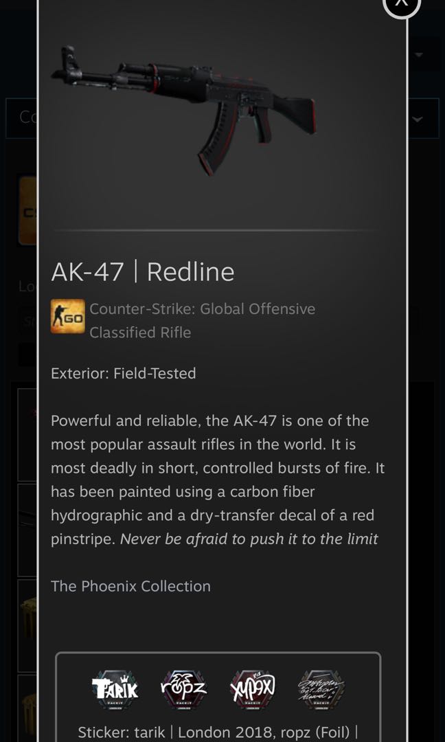 AK 47 Redline, Video Gaming, Gaming Accessories, Game Gift Cards ...