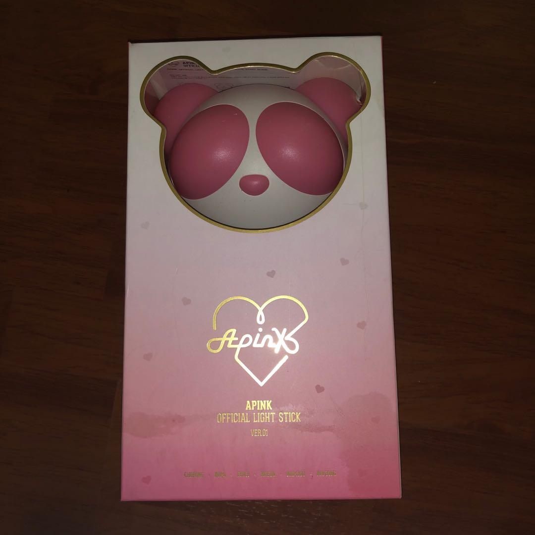 Authentic APINK Official Light Stick Version 1 Panda Bong, Hobbies ...