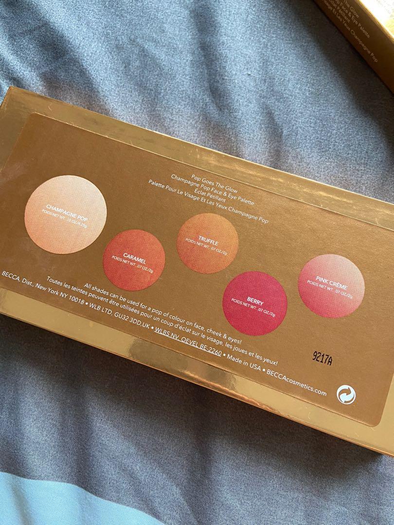 BECCA Pop Goes the Glow Champagne Pop Face & Eye Palette, Beauty & Personal Care, Face, Face ...