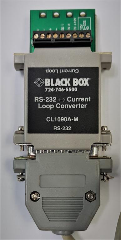 BLACK BOX P/N 724-746-5500 CURRENT LOOP RS232-CURRENT LOOP CONVERTER CL1090A-M & ASYNC RS-232 TO ...