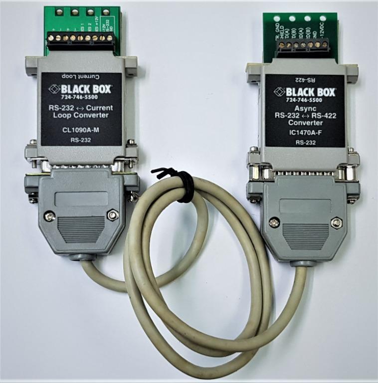 BLACK BOX P/N 724-746-5500 CURRENT LOOP RS232-CURRENT LOOP CONVERTER ...