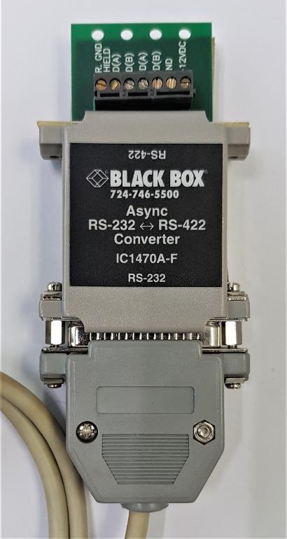 BLACK BOX P/N 724-746-5500 CURRENT LOOP RS232-CURRENT LOOP CONVERTER CL1090A-M & ASYNC RS-232 TO ...