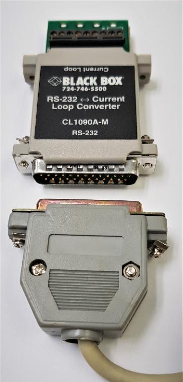 BLACK BOX P/N 724-746-5500 CURRENT LOOP RS232-CURRENT LOOP CONVERTER CL1090A-M & ASYNC RS-232 TO ...