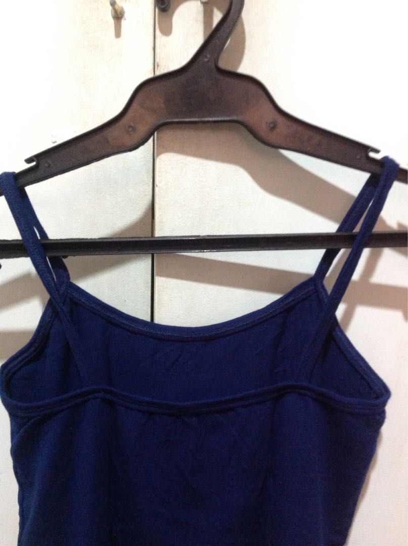 Blue Sando, Women's Fashion, Tops, Sleeveless on Carousell
