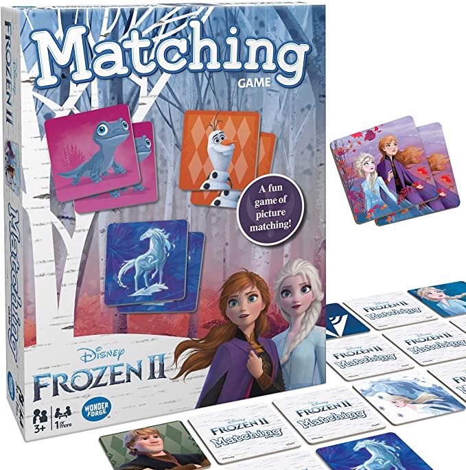 BNIB Frozen 2 Matching Card Game Board w Olaf Elsa Anna, Hobbies & Toys ...