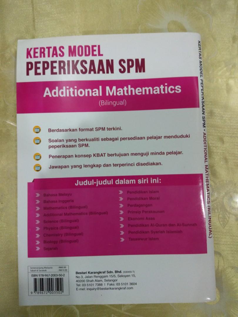Buku latihan addmath spm, Hobbies & Toys, Books & Magazines, Textbooks ...