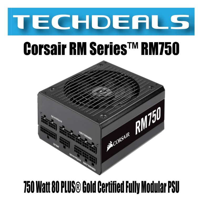 Corsair RM Series™ RM750 — 750 Watt 80 PLUS® Gold Certified Fully ...