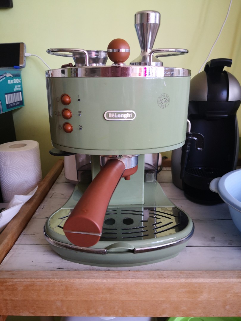 Delonghi Icona Vintage Espresso Machine, TV & Home Appliances, Kitchen ...