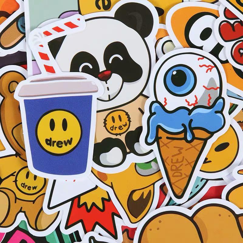 Drew house stickers 包郵, 其他, 其他 - Carousell