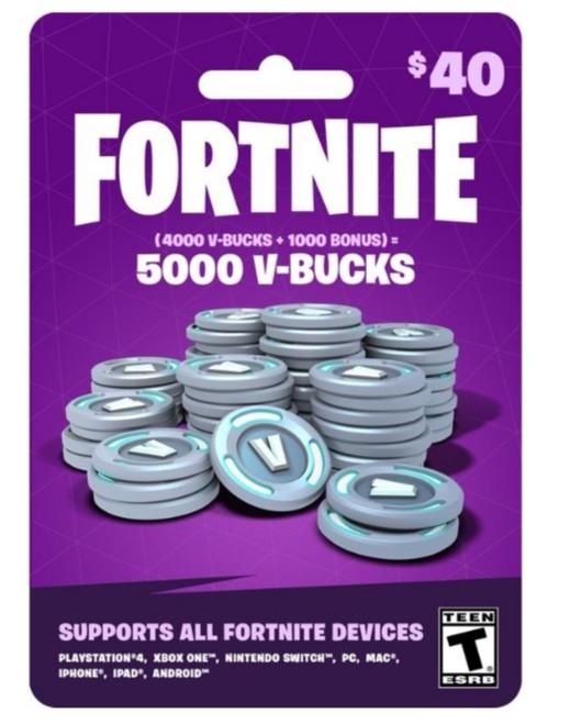 Fortnite Vbucks Card All Devices (Epic games), Video Gaming, Gaming ...