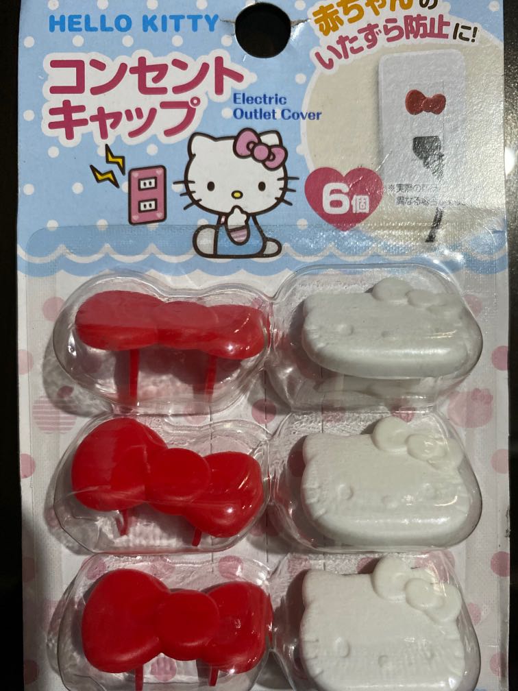 Hello kitty electric outlet cover, Furniture & Home Living, Cleaning ...