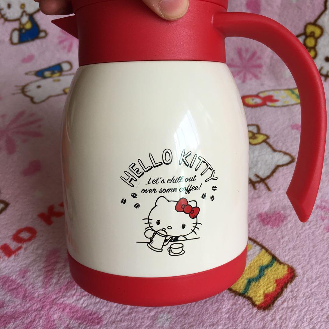 Hello Kitty Thermal Flask Pot with Ceramic Mug, Furniture & Home Living, Kitchenware & Tableware ...