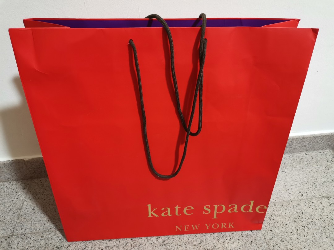 Kate spade paper bag, Luxury, Accessories on Carousell