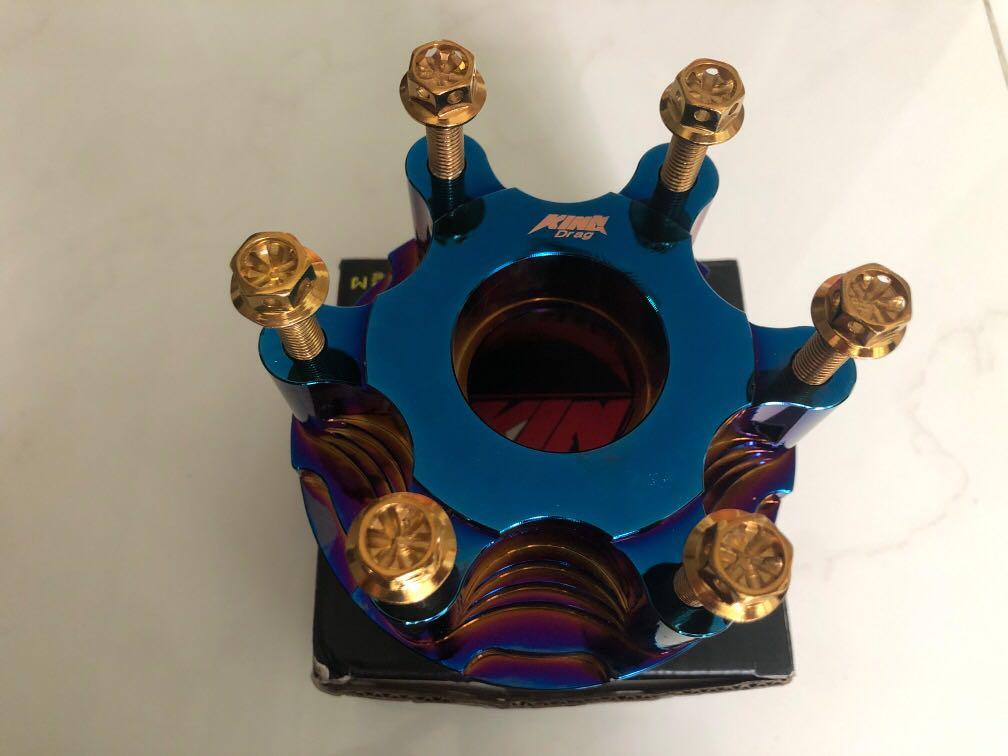KING DRAG REAR HUB TITANIUM (6 Holes), Motorcycles, Motorcycle ...