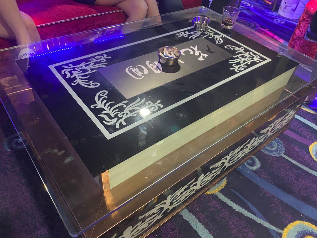Ktv table , bar coffee tea table with laminate glasses, Furniture ...