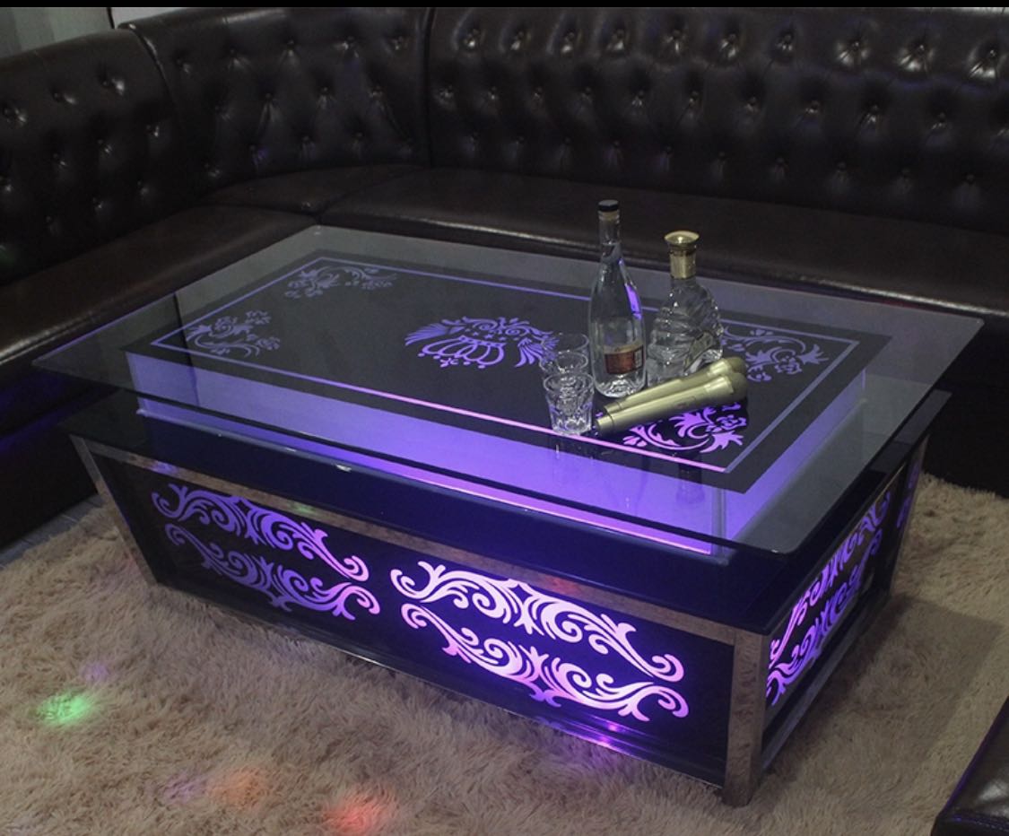 Ktv table , bar coffee tea table with laminate glasses, Furniture ...