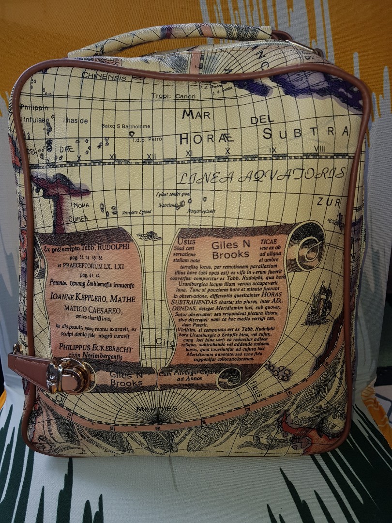 Giles & Brooks Map Backpack, Women's Fashion, Bags & Wallets, Backpacks ...