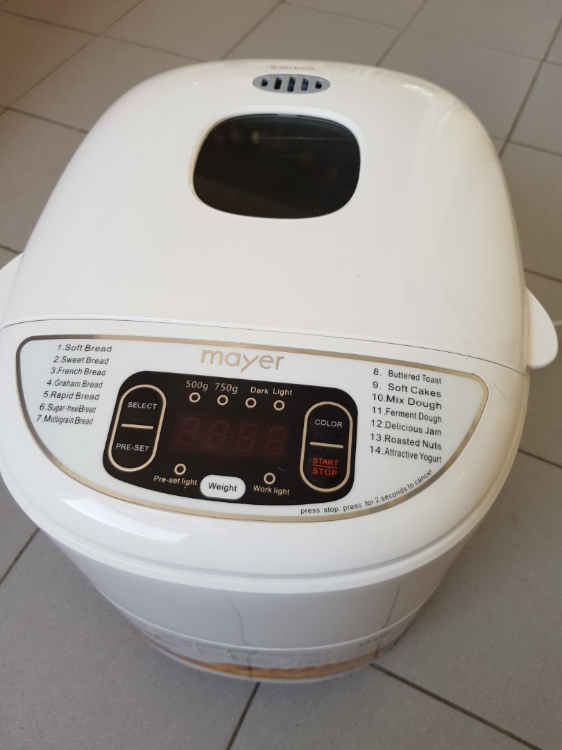 Mayer MMBM12 Bread Maker, TV & Home Appliances, Kitchen Appliances ...