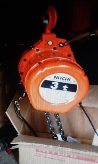 Nitchi Electric Chain Hoist 3 Tons MH-5 Series, Commercial & Industrial ...