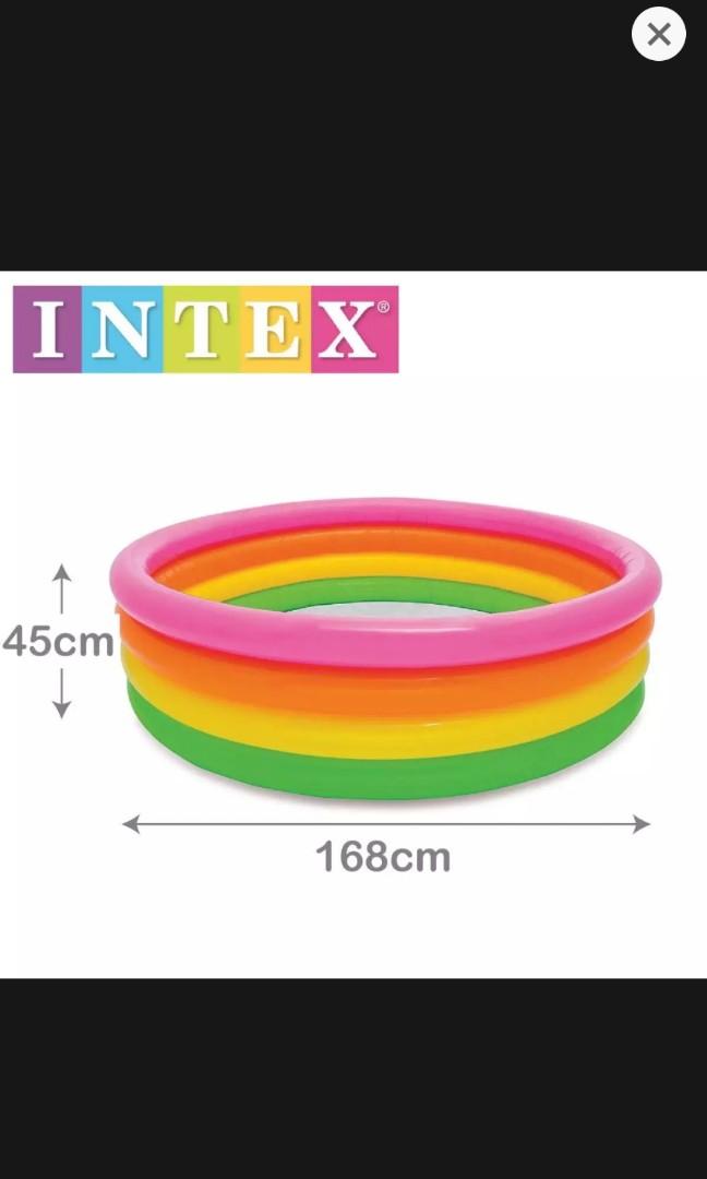Rainbow Inflatable Pool, Babies & Kids, Infant Playtime on Carousell